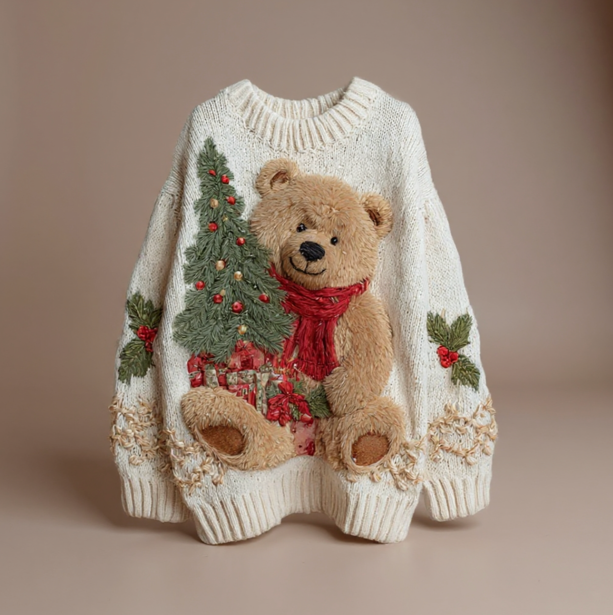 HOLLY | BEAR KNIT HOLIDAY SWEATER – Mia Sophia